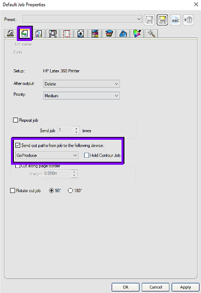 Send files directly to cutter controller software when port is set to ...