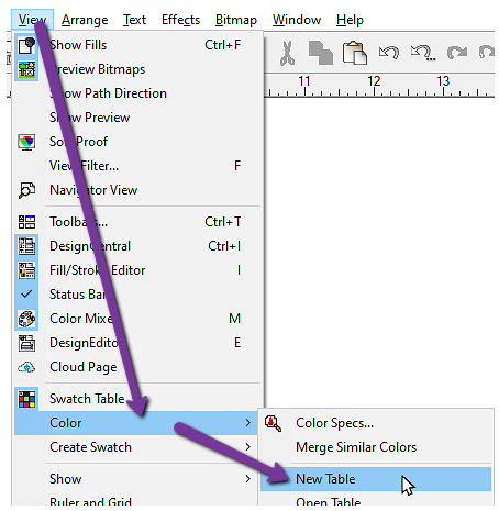 Creating New Swatch Tables – SA International