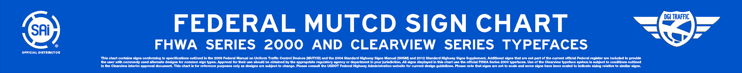 MUTCD Sign Chart – SA International