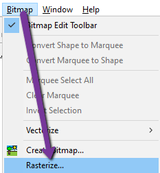 Rasterize - Converting Objects into Bitmaps – SA International