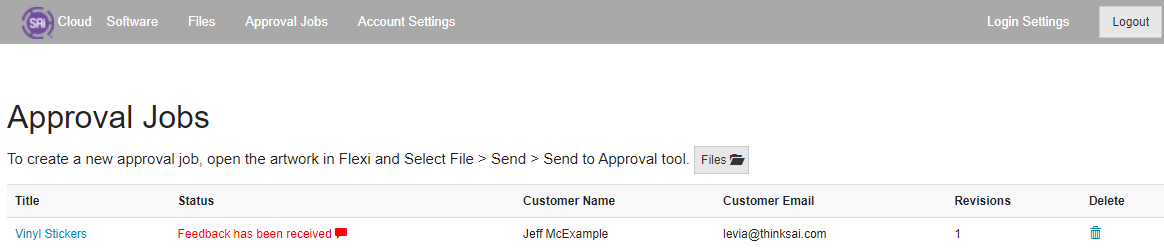 Verwendung des Artwork Approval Tools – SA International (Deutsch)