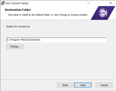 Installing SAi Connect – SA International