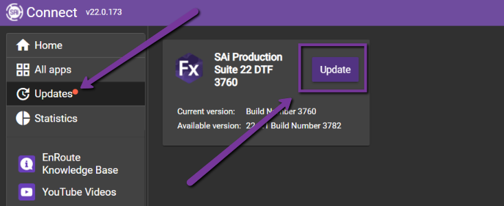 SAi Connect - Updating your software – SA International