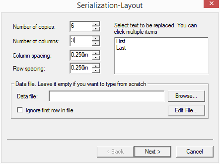 Auto Serialization – SA International